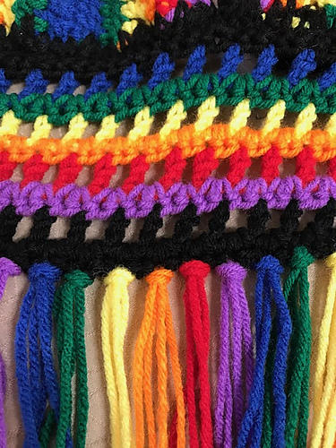 Ravelry: The Rainbow Fringe Bralette pattern by Pam Carr