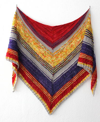 Ravelry: Metallic Twist Shawl pattern by Bex Knitty Designs
