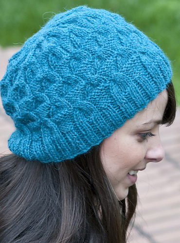 Ravelry: Half Cable and Triangle Hat pattern by Linda Medina