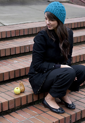 Ravelry: Half Cable and Triangle Hat pattern by Linda Medina