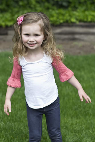 Ravelry: Ruffle Cuffed Shrug pattern by Jill Ramos