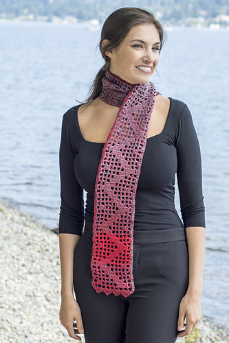 Ravelry: Lightning Grid Scarf pattern by Kristen Stoltzfus