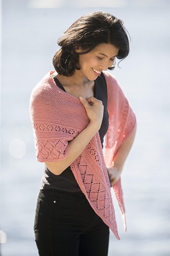 Ravelry: Coral Trellis Shawl pattern by Jennifer Weissman