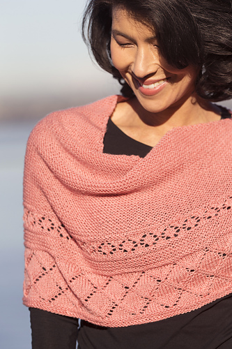 Ravelry: Coral Trellis Shawl pattern by Jennifer Weissman
