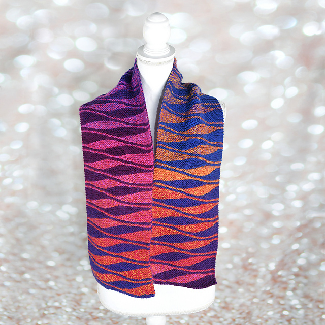 Ravelry: Short Row Wave Scarf pattern by Shannon Dunbabin