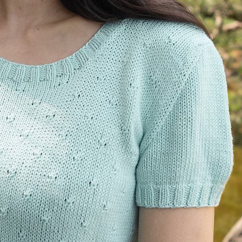 Ravelry: Dotted Swiss Tee pattern by Julie Gaddy