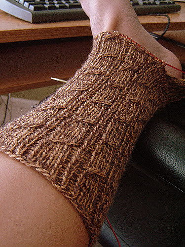 Ravelry: Right-Twist Cable Rib Socks pattern by Ann Budd