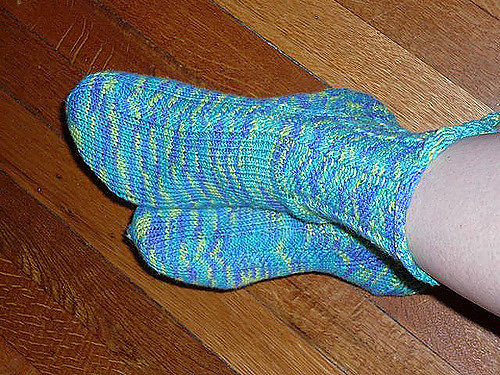 Ravelry: Chevron Lace Socks pattern by Ann Budd