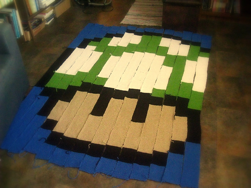 Ravelry: MintKoi's 8-bit 1Up Mushroom Blanket