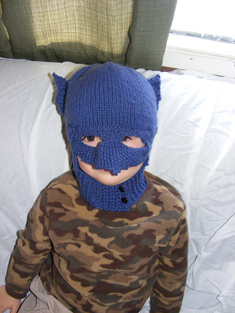 Ravelry: Bataclava (Batman Hood) pattern by Emma C.S.