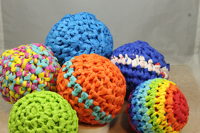 Ravelry: Fun Plarn Ball pattern by Jennifer E. Ryan