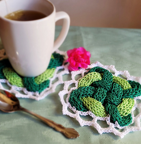 Ravelry: Celtic Knot Coaster pattern by Jennifer E. Ryan