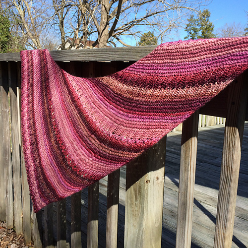 Ravelry: Knitshades (deadly ?) boomerang pattern by Susan Ashcroft