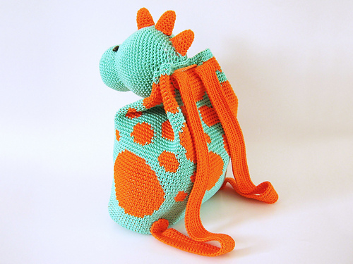 Ravelry: Dino backpack pattern by Maria Isabel