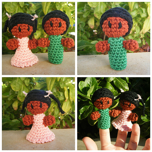 Ravelry: Little Finger Friends Finger Puppets pattern by Abigail Gonzalez