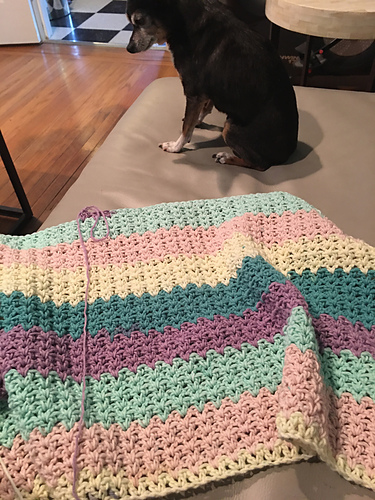 Ravelry: Crocheted Afghan in V-Stitch pattern by V. Noël