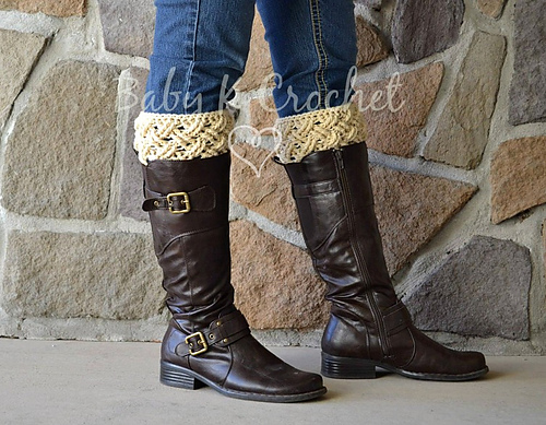 Ravelry: Celtic Dream Boot Cuffs pattern by Janaya Chouinard