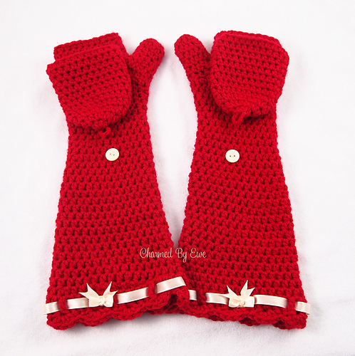 Ravelry: Ruby Red Fingerless Mittens pattern by Janaya Chouinard