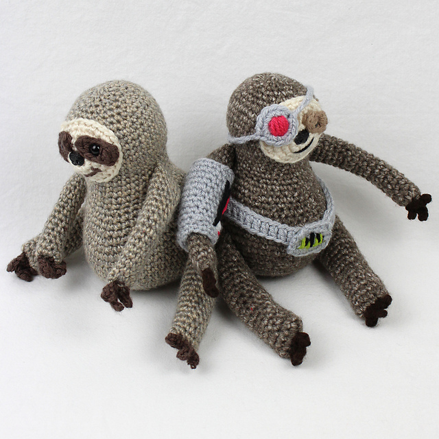 Ravelry: Samson the Cyborg Sloth Amigurumi pattern by Charlyn Smith
