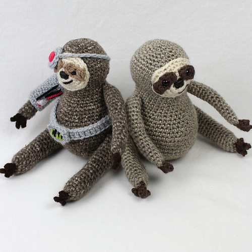 Ravelry: Samson the Cyborg Sloth Amigurumi pattern by Charlyn Smith