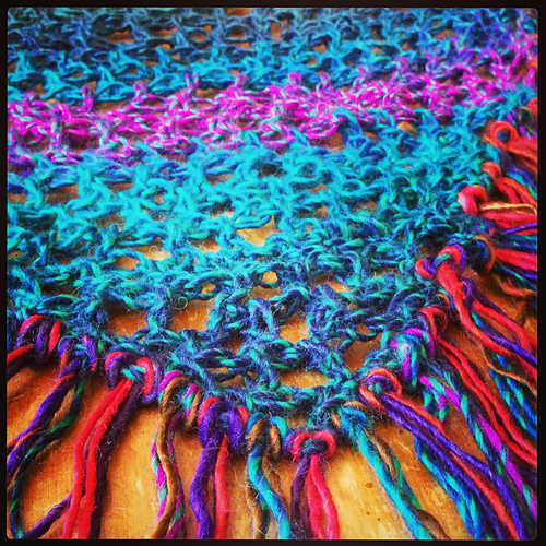 Ravelry: Easy Triangle Fringe Scarf and Shawl pattern by Cortney Young