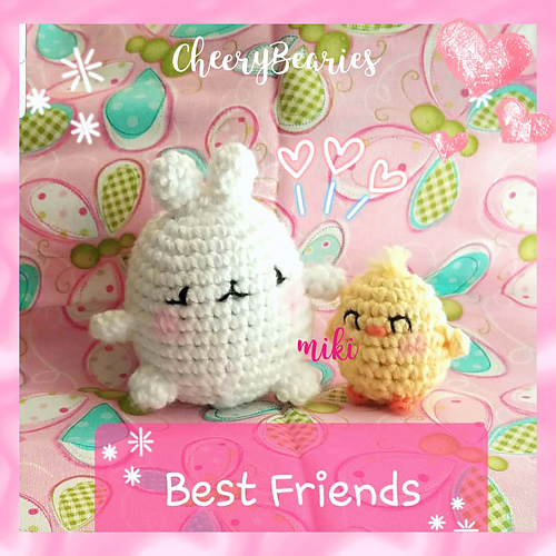 Ravelry: Adorable Molang & Piu Piu Plush pattern by Miki H Kim