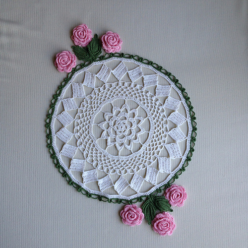 Ravelry: Planted Roses Doily pattern by Cherie Bernatt