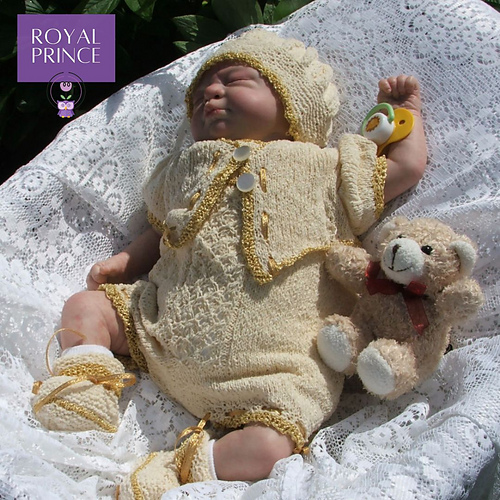 Ravelry: Royal Prince Baby Romper Set pattern by Cherished Designs UK