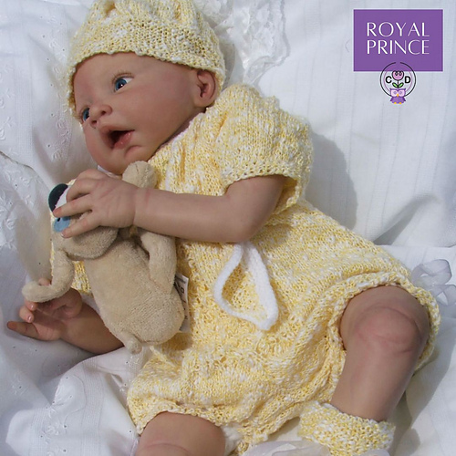 Ravelry: Royal Prince Baby Romper Set pattern by Cherished Designs UK