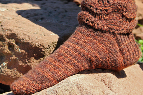 Ravelry: 05 - Waves Slouch Sock pattern by Cheryl Ann Wartman