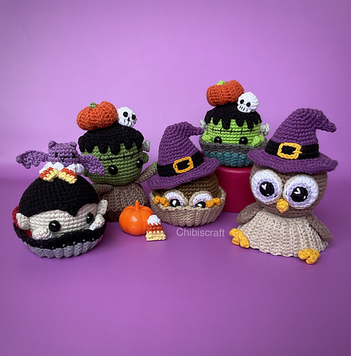 Ravelry: Reversible Owl Cupcake pattern by Febby Pranajaya