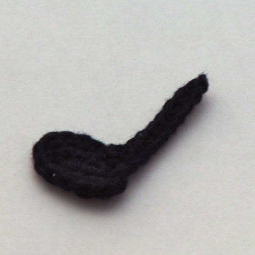 Ravelry: Three Different Music note appliques pattern by Carmen Rosemann