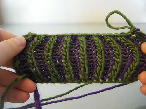 Ravelry: Two-colour Brioche Stitch Tutorial pattern by Ilana MacDonald