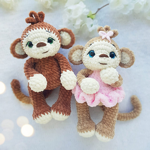 Ravelry: Monkey plush toy pattern by Ekaterina Chirkova