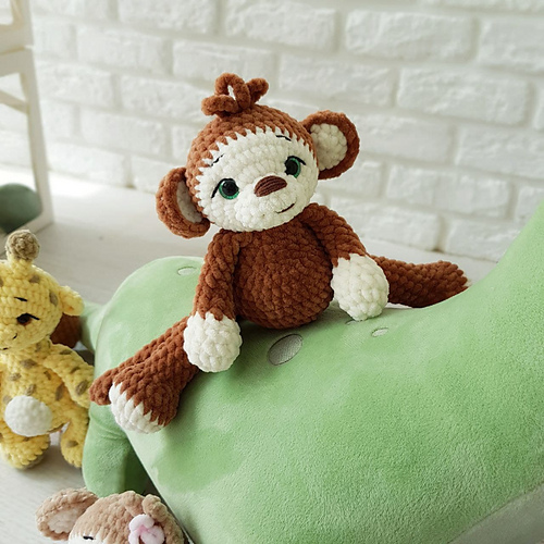 Ravelry: Monkey plush toy pattern by Ekaterina Chirkova