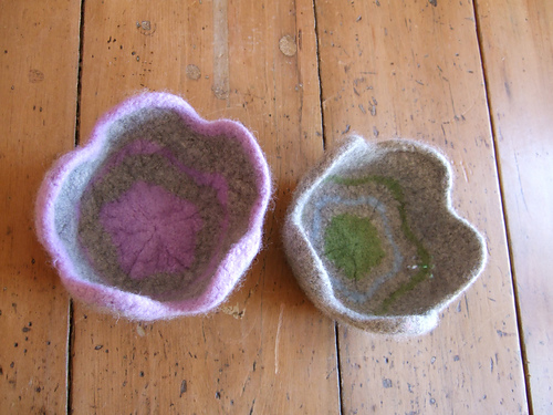 Ravelry: Felted Flower Bowl pattern by Meg Myers
