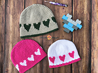 Ravelry: Heart Hat pattern by Crystal Marin