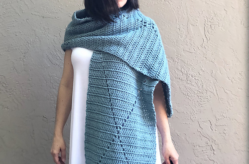 Ravelry: Blue Diamond Wrap pattern by Crystal Marin