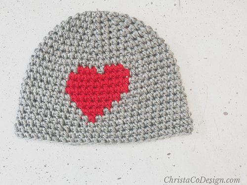 Ravelry: Pebbled Heart Hat pattern by Crystal Marin