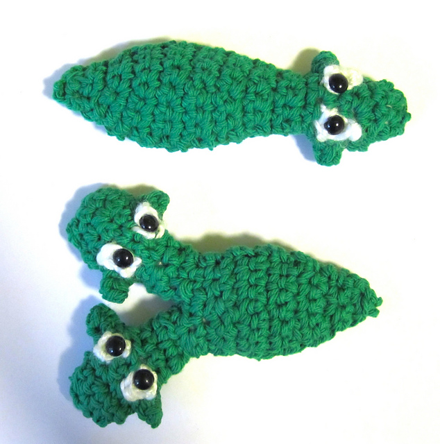Ravelry: Planarian Amigurumi 2-in-1 Pattern - One-Headed and Two-Headed ...
