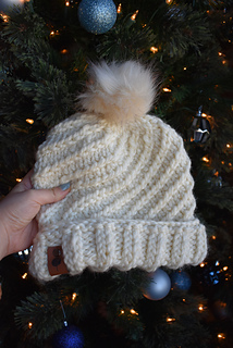 Ravelry: Swirlpool Beanie with Fold-Over Brim pattern by Cheryl Rondeau