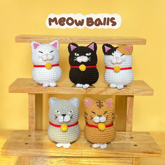 Ravelry: Meow Balls pattern by Khin Su Han