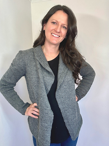 Ravelry: Knit Put Your Records On Cardigan pattern by City Farmhouse Studio