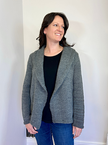 Ravelry: Knit Put Your Records On Cardigan pattern by City Farmhouse Studio