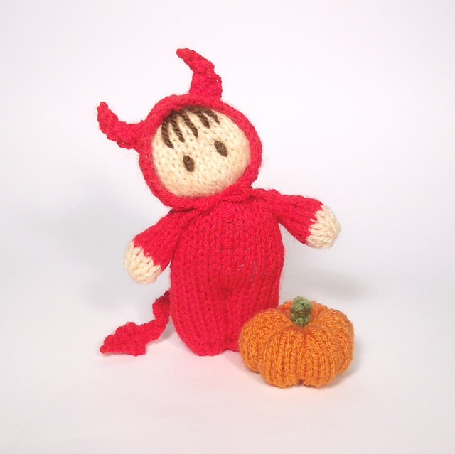 Ravelry: Little Devil Bitsy Baby Doll pattern by Claire Fairall Designs