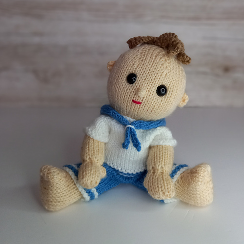 Ravelry: Betsy and Ben Sailor Suits pattern by Claire Fairall Designs