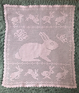 Ravelry: Bunny Baby Blanket Filet Graph pattern by Claire Musson