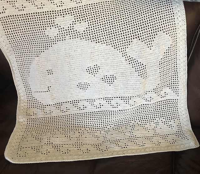 Ravelry: Whale Love Baby Blanket Filet pattern by Claire Musson