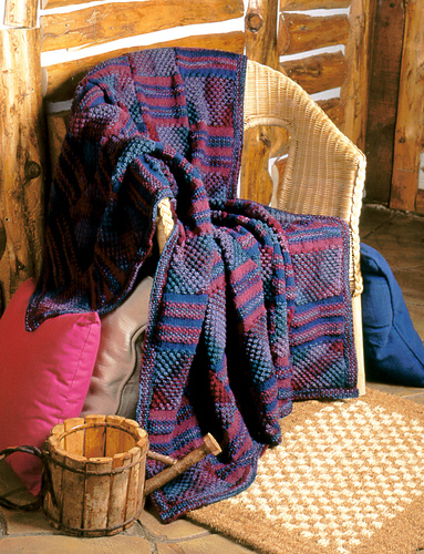 Ravelry: Textured Panels Afghan pattern by Patons