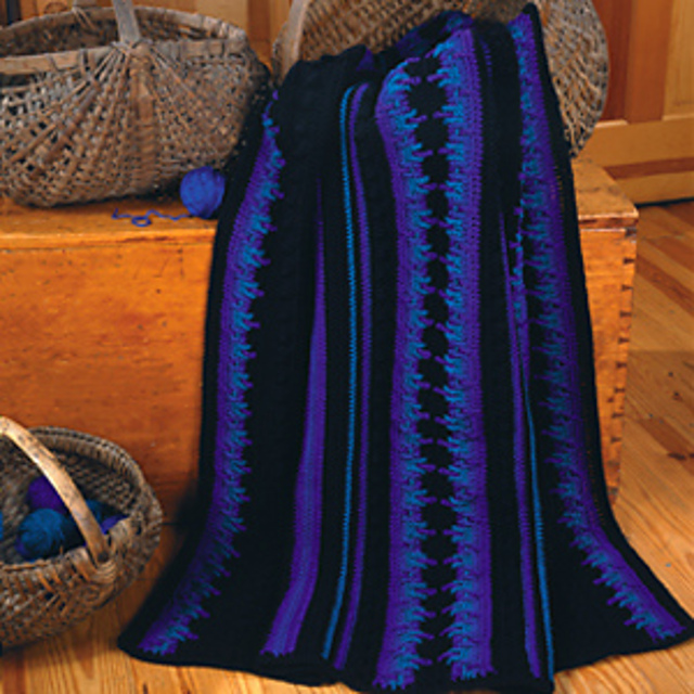 Ravelry: Blacklight Beauty Afghan pattern by Fran Hetchler